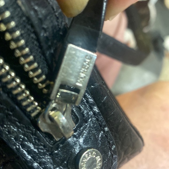 Monsac | Bags | Vintage Black Monsac Original Crocodile Embossed ...